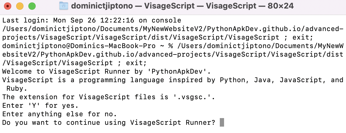VisageScript VisageScript